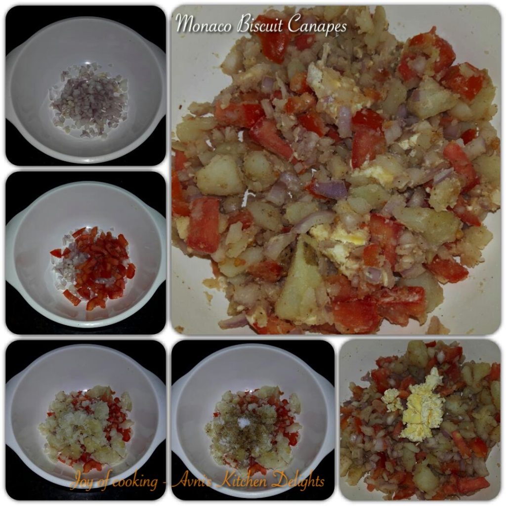 Monaco Biscuit Canapes – Avantika's Kitchen Delights